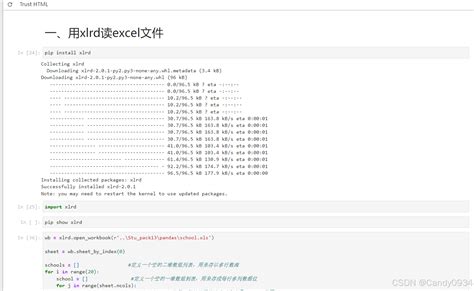 Excel文件数据的读取列表和pandas Csdn博客