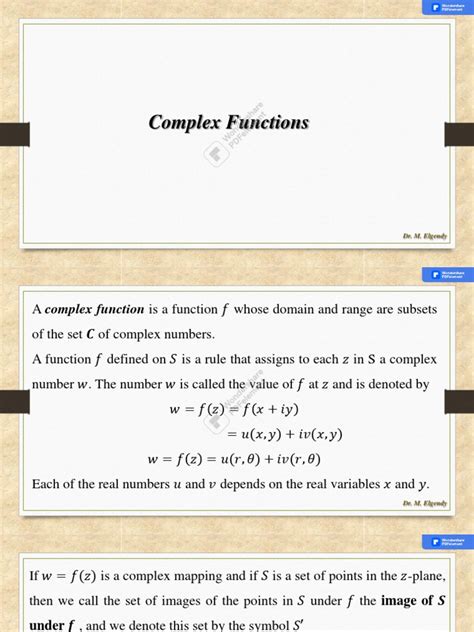 002 Complex Functions Pdf