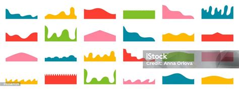 웹 사이트 테두리 및 헤더는 물방울 파도 유기적 및 기하학적 모양으로 설정됩니다 웹사이트 앱 포스터 배너를 위한 고립된 벡터