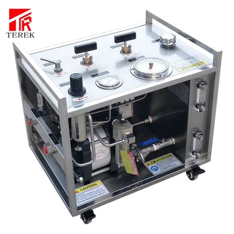 Water Pressure Testing Table For Pneumatic Liquid Booster Pump With