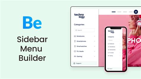 Sidebar Menu And Vertical Header Builder