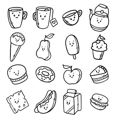 Dibujos Kawaii Para Colorear De Comida Para Colorear Vrogue Co