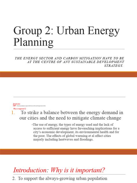 Urban Energy Planning Pdf