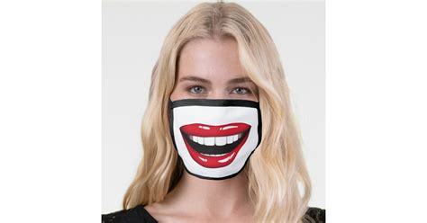Funny Lips Open Mouth Face Mask Zazzle