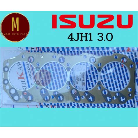 ประเก็นฝาสูบ Isuzu 4jh1 T เหล็ก D Max Vega Elf 3000cc Di 8v ยี่ห้อ