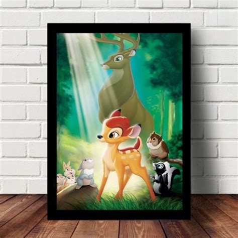 Quadro Decorativo Bambi Animação Infantil No Elo7 Decora Geek 1a43905