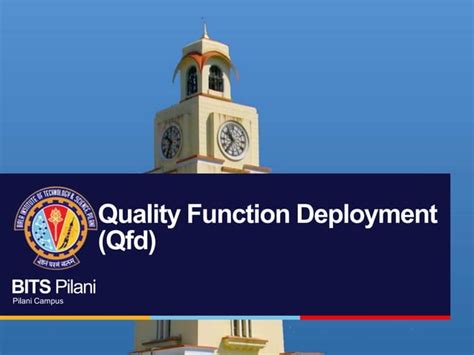 Quality Function Deployment Pptx