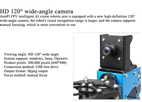 Hiwonder Armpi Fpv Ros Ai Robot Arm Visual Recognition Python Manipula
