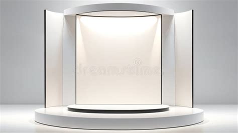 hd 3d visualized product exhibition stage environment stock image