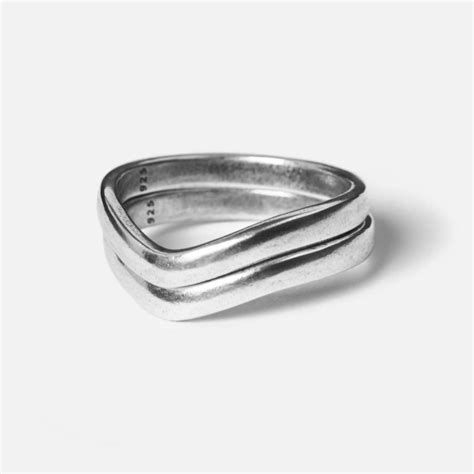 Defy Stackers 925 Sterling Silver Double Point Rings Billie Jo 7 Double Billie Jo