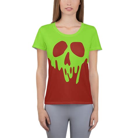 Poisoned Apple Villain Running Costume Womens Athletic T Shirt Etsy