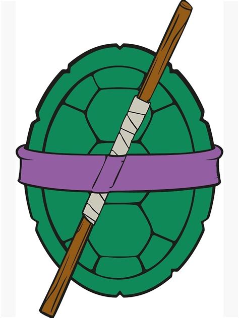 Tmnt Donatello Shell Art Print By Nelson92 Redbubble