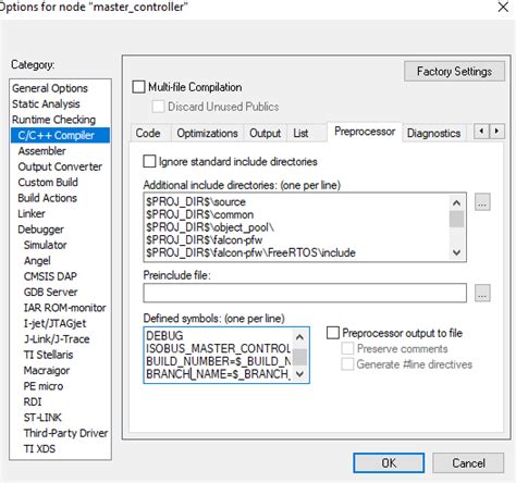 C IAR Print Environment Variable String Preprocessor Defined