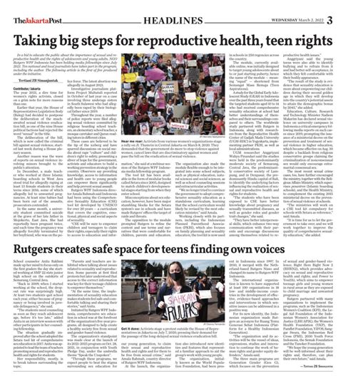Making Waves In The Media Talking About Sexuality In Indonesia