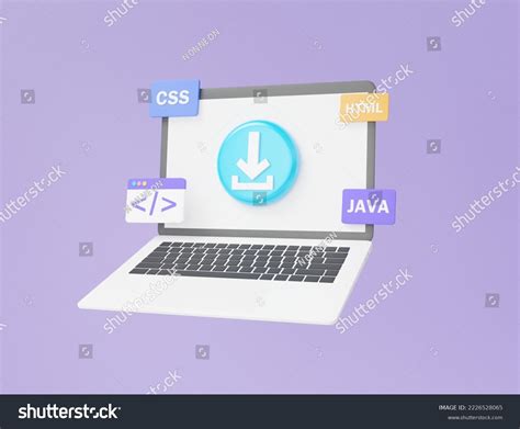 Computer Laptop Mock Web Uiux Design Stock Illustration 2226528065