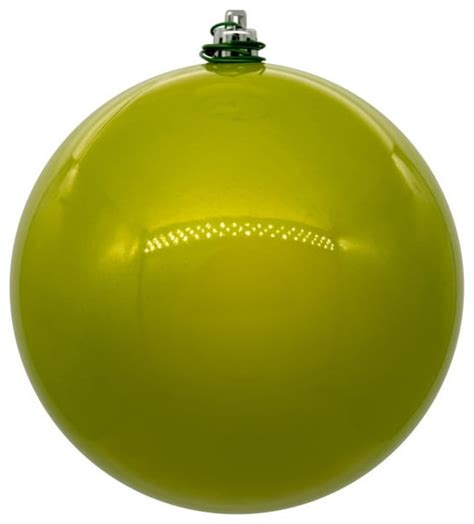 Vickerman N591573dpv 6 Lime Pearl Uv Drilled Ball Ornament 4 Per Bag