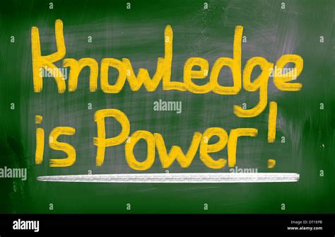 Knowledge Is Power Concept Stock Photo Alamy
