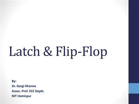 Implementation Of D Flip Flop Using Cmos Technology Pdf
