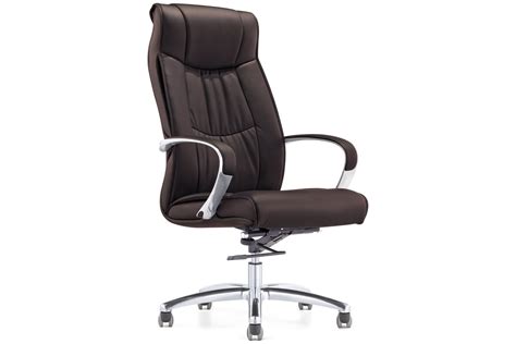 Кресло руководителя Easy Chair BNFc Echair-534 TL кожа коричневая, хром ...