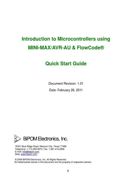 Mmavrau Avr Flowcode Quick Start Guide Download Free Pdf Booting