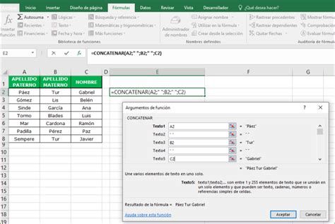 La FunciÓn Concatenar En Excel Excelfullcom