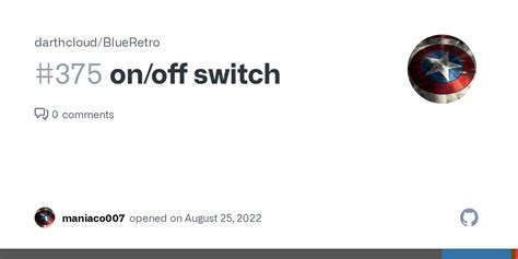 Onoff Switch · Issue 375 · Darthcloudblueretro · Github