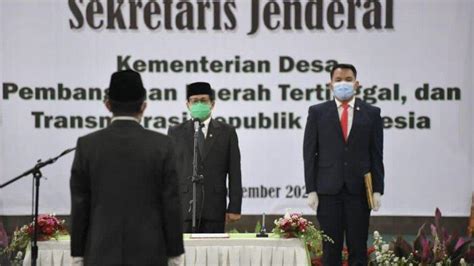 Menteri Abdul Halim Iskandar Lantik Taufik Madjid Sebagai Sekjen