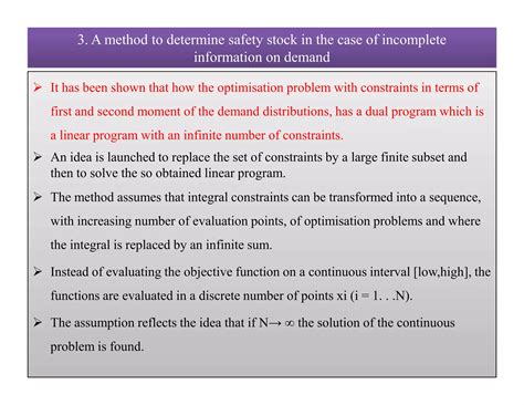 Linear Programming Formulation In Inventory Management Decision