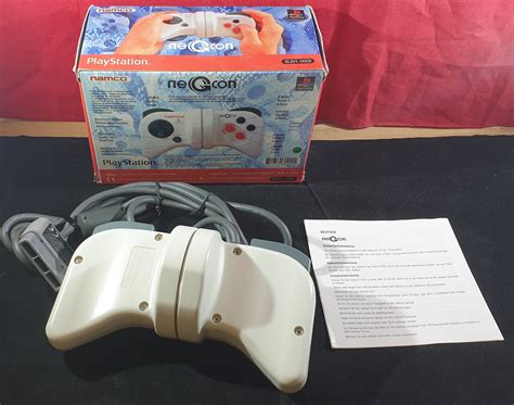 Boxed Negcon Controller Sony Playstation 1 Ps1 Rare Accessory Retro