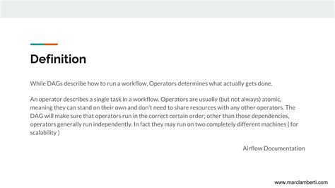 apache airflow what is an operator ppt