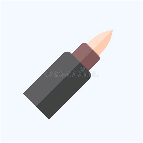 Icon Bullet Related To Military And Army Symbol Flat Style Stock