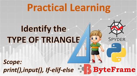Check The Type Of Triangle Based On The Side Lengths In Python Youtube