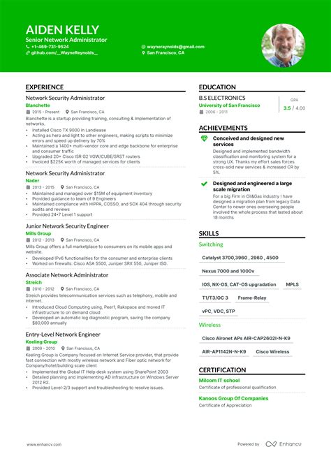 5 Network Administrator Resume Examples Guide For 2023
