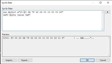 Questions About Expressions In Sysex Data Cantabile Cantabile Community
