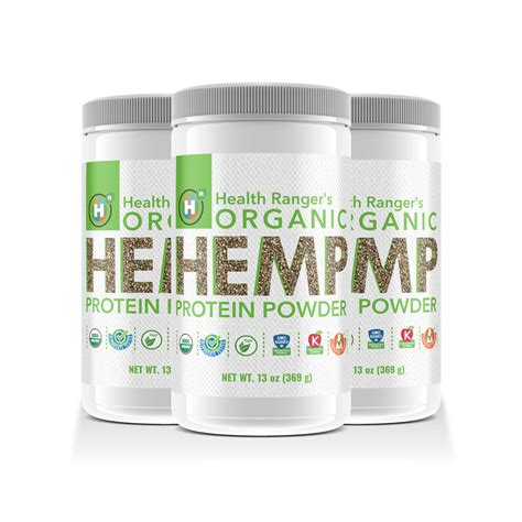 Organic Hemp Protein Powder 13oz 369g 3 Pack — Brighteon Store