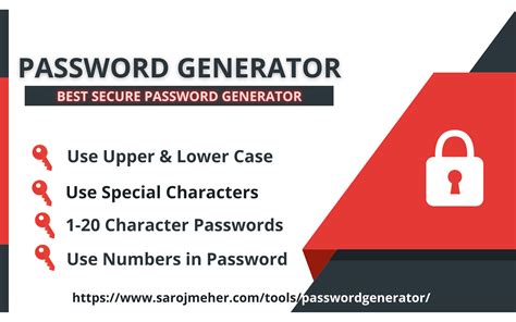 🔑 Password Generator Strong Secure Random And Unique ~ Smarttools