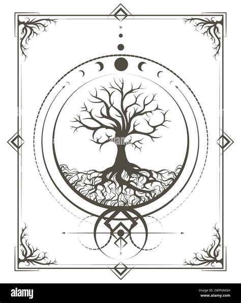Simple Celtic Tree Of Life Tattoo