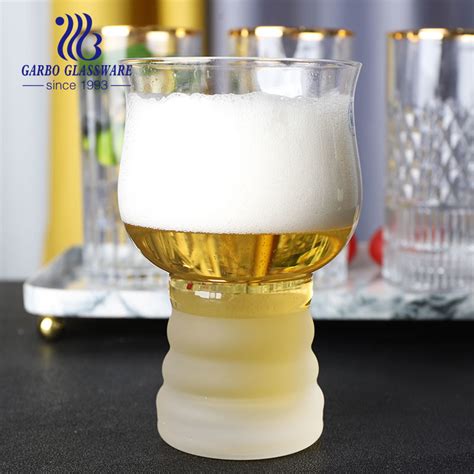 Superior Quality Handmand Blowing Beer Glass Cup Customized Color Box