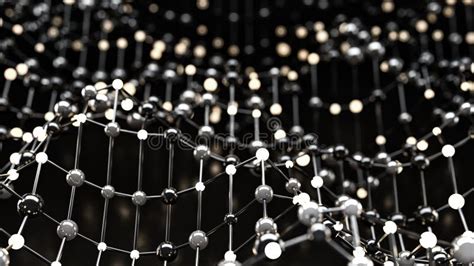 Mesh Of Nodes And Connections 3d Render Stock Illustration