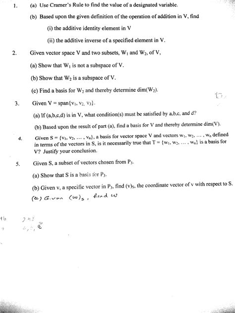 Solved A Use Cramer S Rule To Find The Value Of A Chegg Com