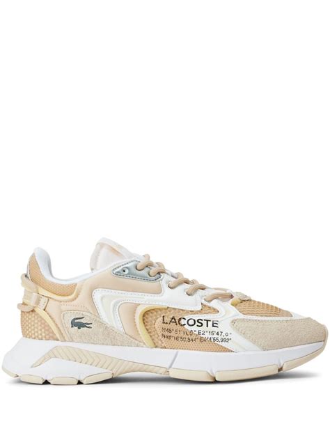 Lacoste L003 Neo Panelled Sneakers In Nude Modesens