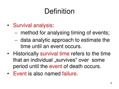 Ppt Introduction To Survival Analysis Powerpoint Presentation Free