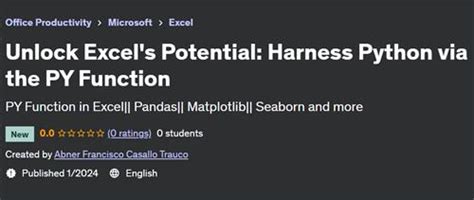 Unlock Excels Potential Harness Python Via The Py Function