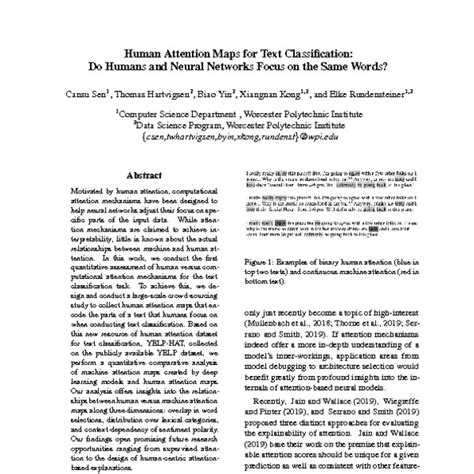 Human Attention Maps For Text Classification Do Humans And Neural