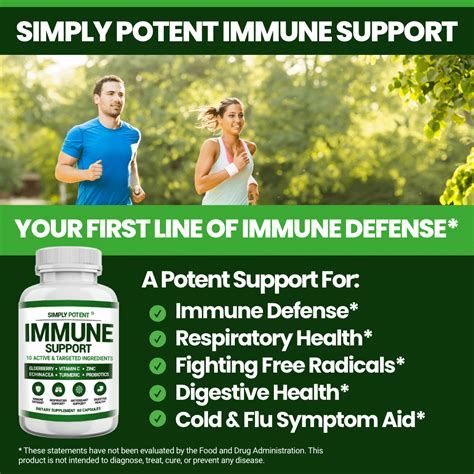Immune System Support Supplement With Elderberry Vitamin C And Zinc