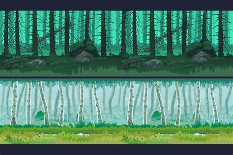 Parallax Forest Game Backgrounds By Free Game Assets Gui Sprite