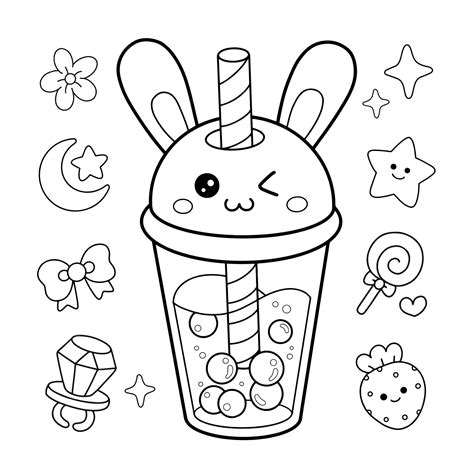 Premium Vector Cartoon Bubble Milk Tea Cute Character Hand Drawn