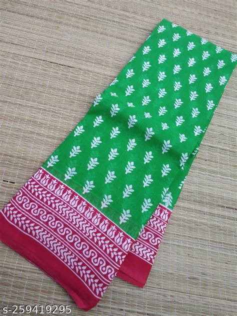 Daily Wear Pure Cotton Mulmul Saree For Women