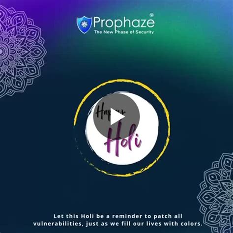 Holi Holi2025 Cybersecurity Digitaltransformation Innovation… Prophaze