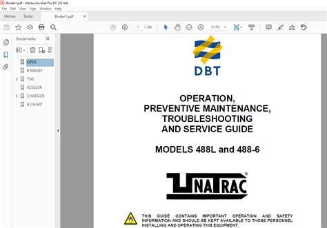 Cat Dbt 488l And 488 6 Operation Preventive Maintenance